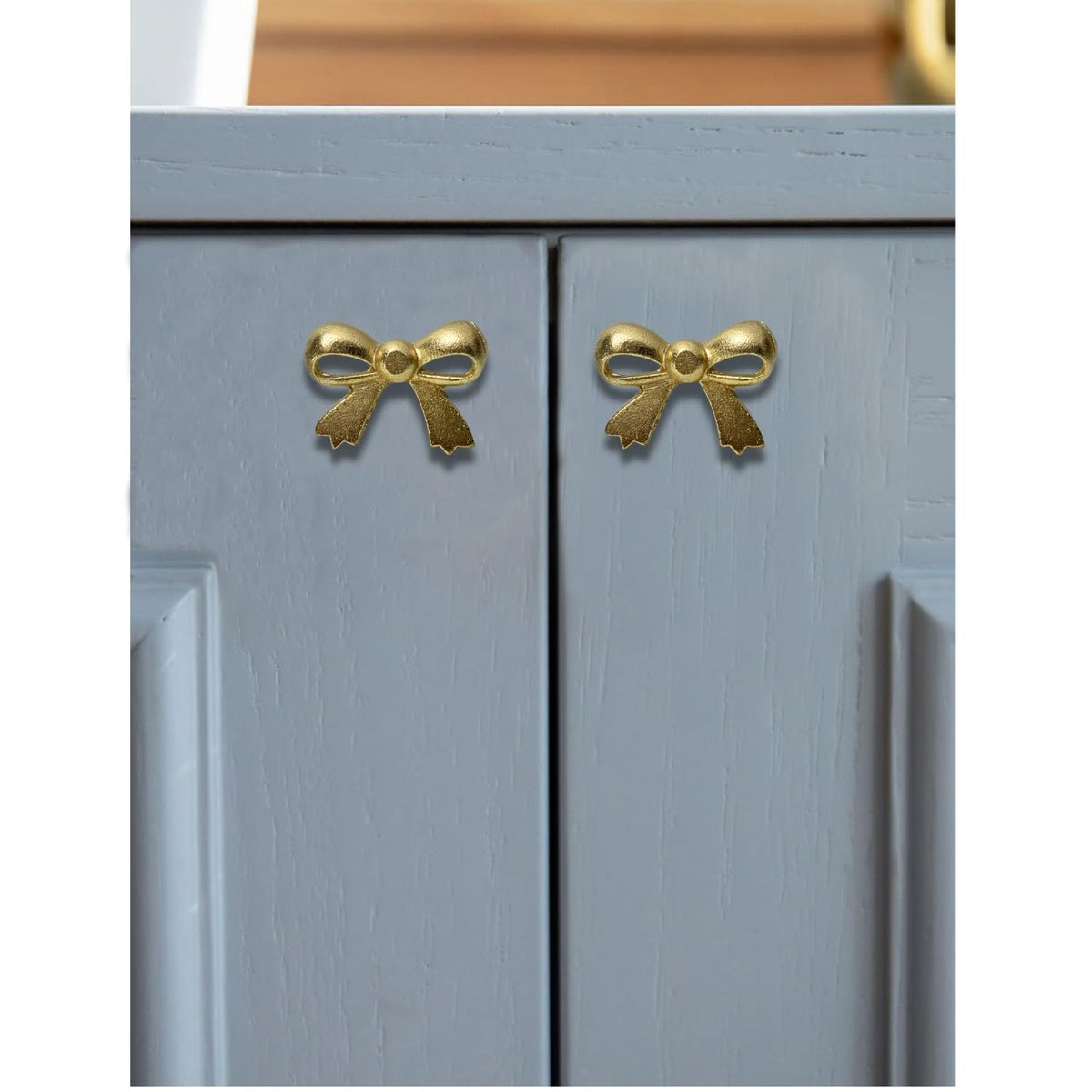 Buy High-Quality Brass bow ribbon Knobs (Set Of 6)