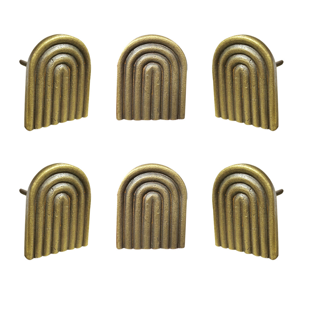 Ribbed U Shape Metal Knobs – Perilla Home